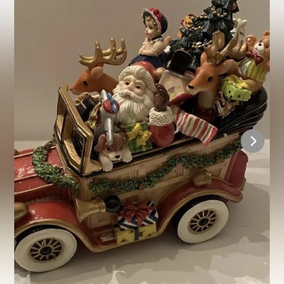 Fitz and Floyd | Holiday | Fitz And Floyd Santa Classic Car Musical ...